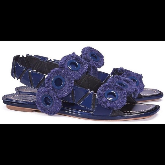 Tory Burch | Shoes | Tory Burch Freya Eyelet Flat Sandal | Poshmark